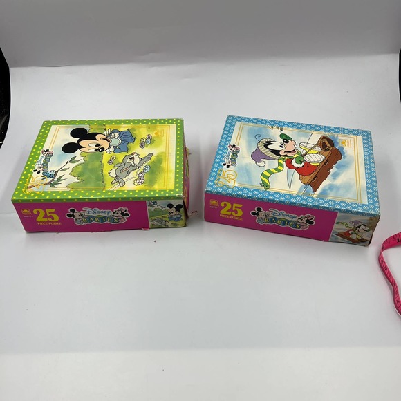 Golden | Toys | Vintage Disney Jigsaw Puzzles Lot Of 2 Goofy Baby ...